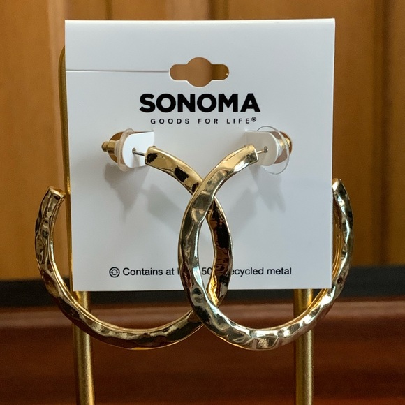 Sonoma | Jewelry | Nwt Sonoma Gold Tone Textured Earrings | Poshmark